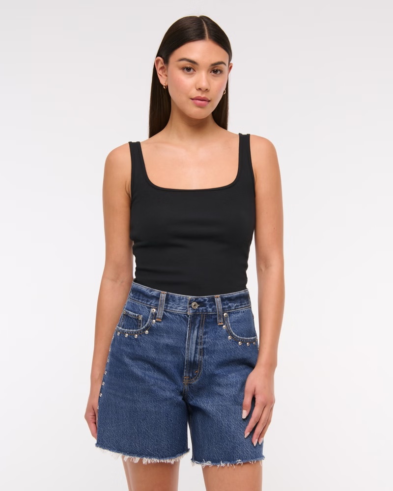 High Rise Loose Short - Abercrombie & Fitch