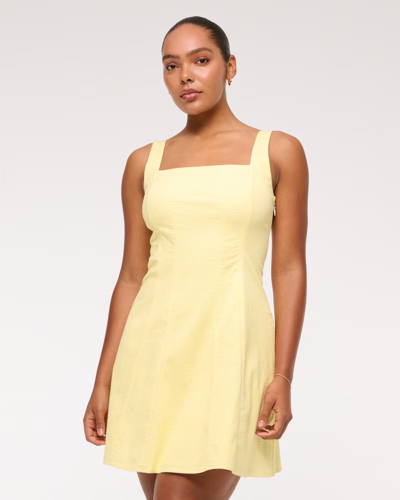 The A&F Mila Stretch Mini Dress - Abercrombie & Fitch