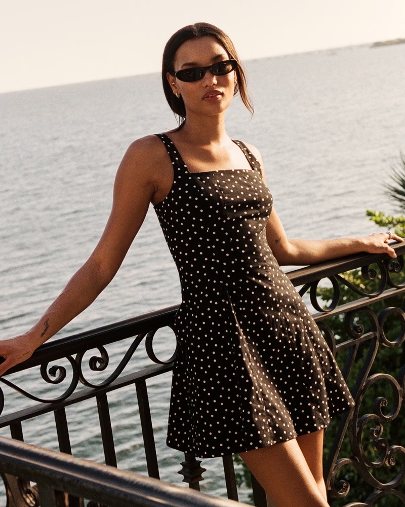 The A&F Mila Stretch Mini Dress - Abercrombie & Fitch