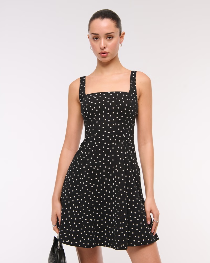 The A&F Mila Stretch Mini Dress - Abercrombie & Fitch