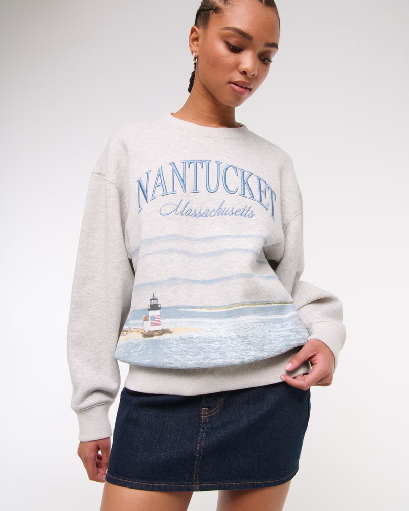 East Coast Vintage Sunday Crew - Abercrombie & Fitch