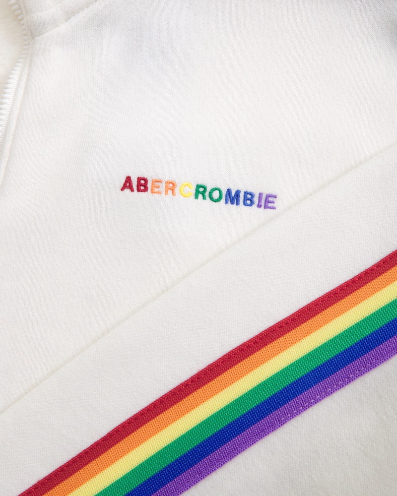 Kids Pride Logo Fleece Full-zip Track Jacket - Abercrombie & Fitch