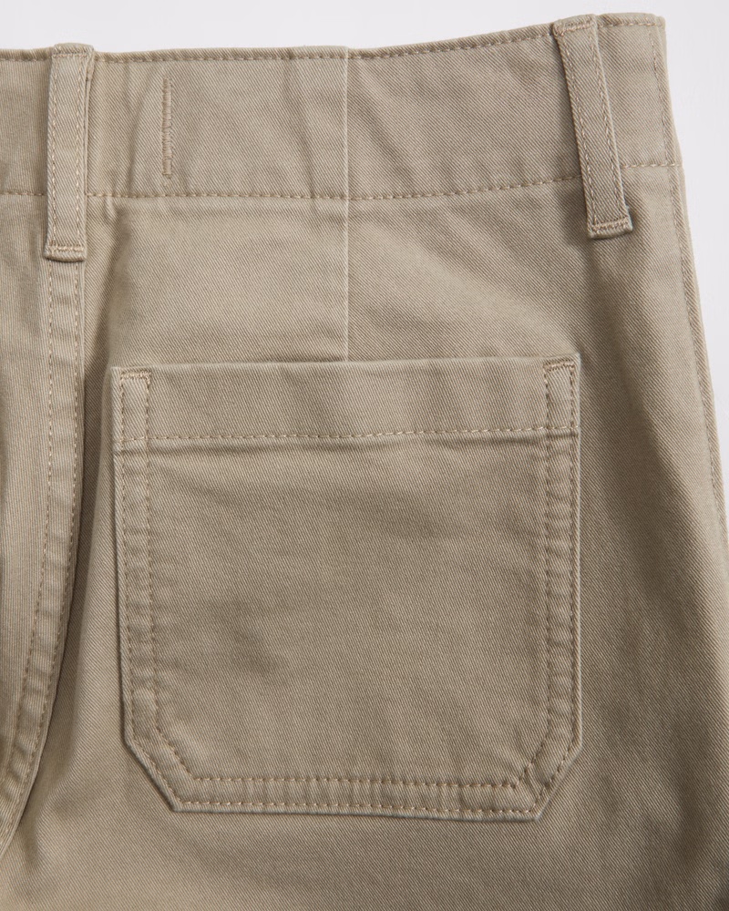 High Rise Wide Leg Uniform Pants - Abercrombie & Fitch