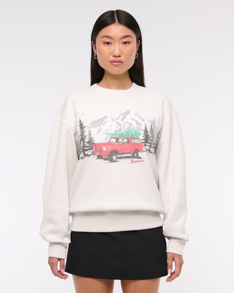 Bronco Vintage Sunday Crew - Abercrombie & Fitch