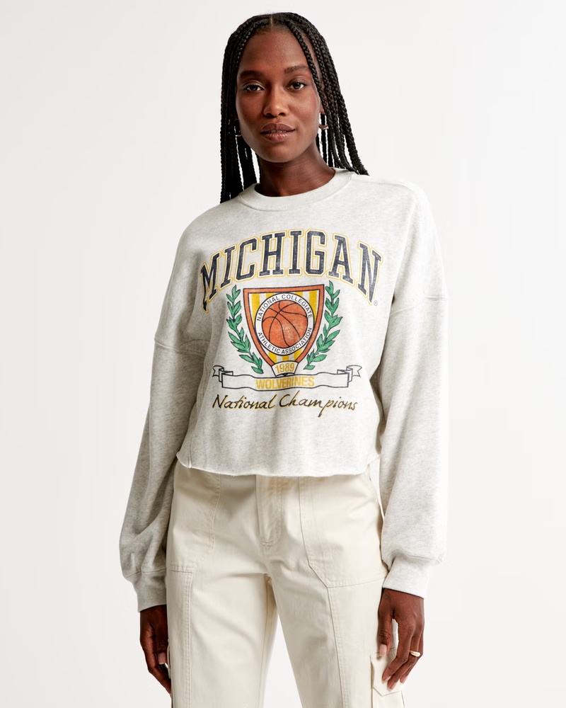 Michigan College Cutoff Crew - Abercrombie & Fitch