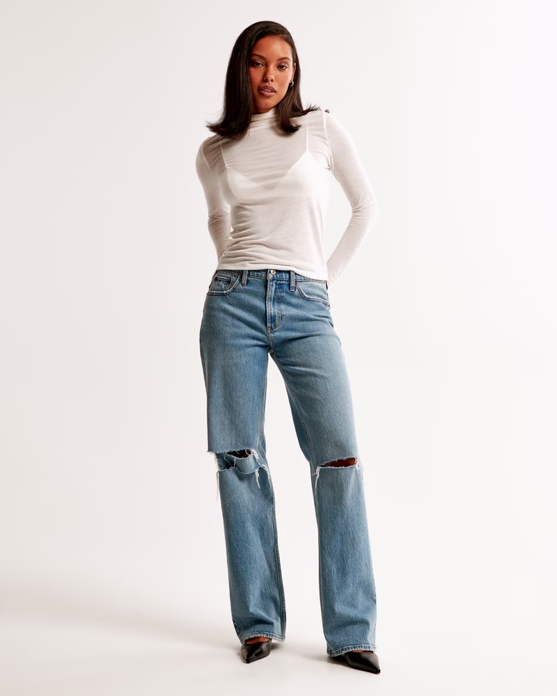 Low Rise Baggy Jean - Abercrombie & Fitch