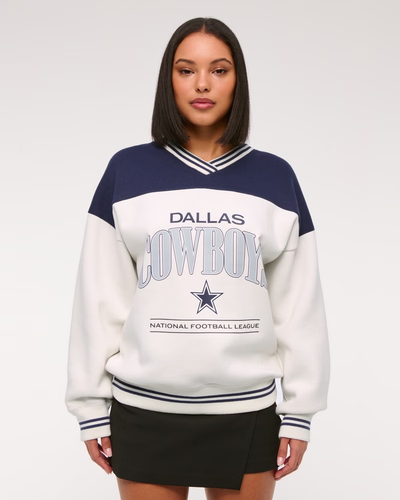 Dallas Cowboys Graphic Vintage Sunday Crew - Abercrombie & Fitch
