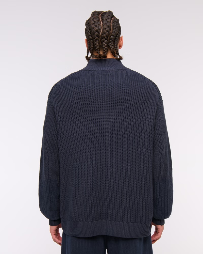 Oversized Quarter-Zip Sweater - Abercrombie & Fitch