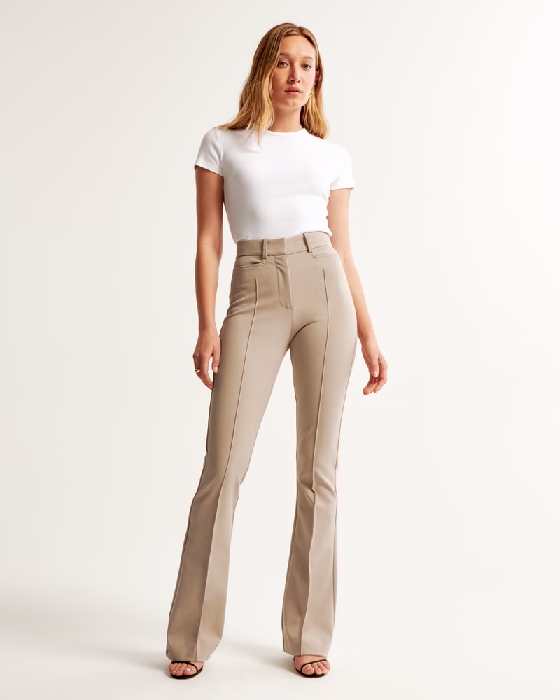 High Rise Flare Pant - Abercrombie & Fitch